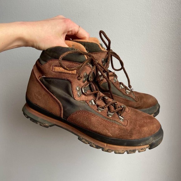 Timberland | Shoes | Vintage 99s Timberland Euro Hiker Suede Leather ...